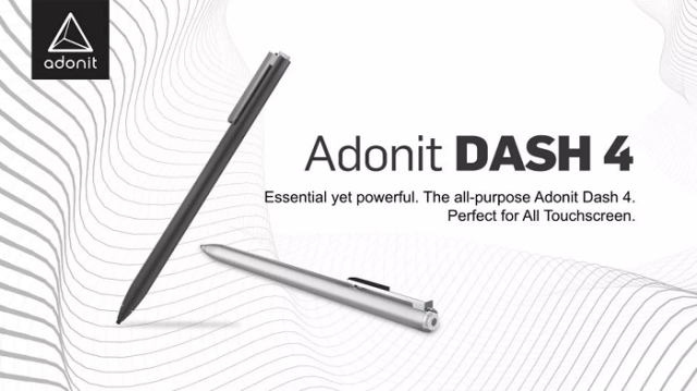 עט סטיילוס לסמארטפון וטאבלט מקצועי שחור Adonit Dash 4 ADJD4B Black Touch Screen Stylus